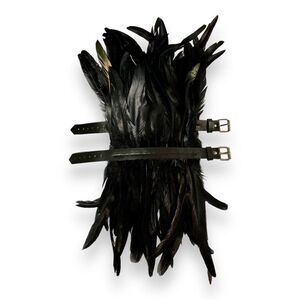 Wild Time Fashion | Accessories | Blackswan Long Feathers Gothic ...
